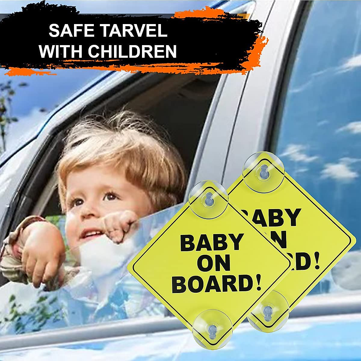3pcs baby on board sticker for cars, baby on board sign for car, baby on board decals for car windows, baby on board sign, nude stickers
