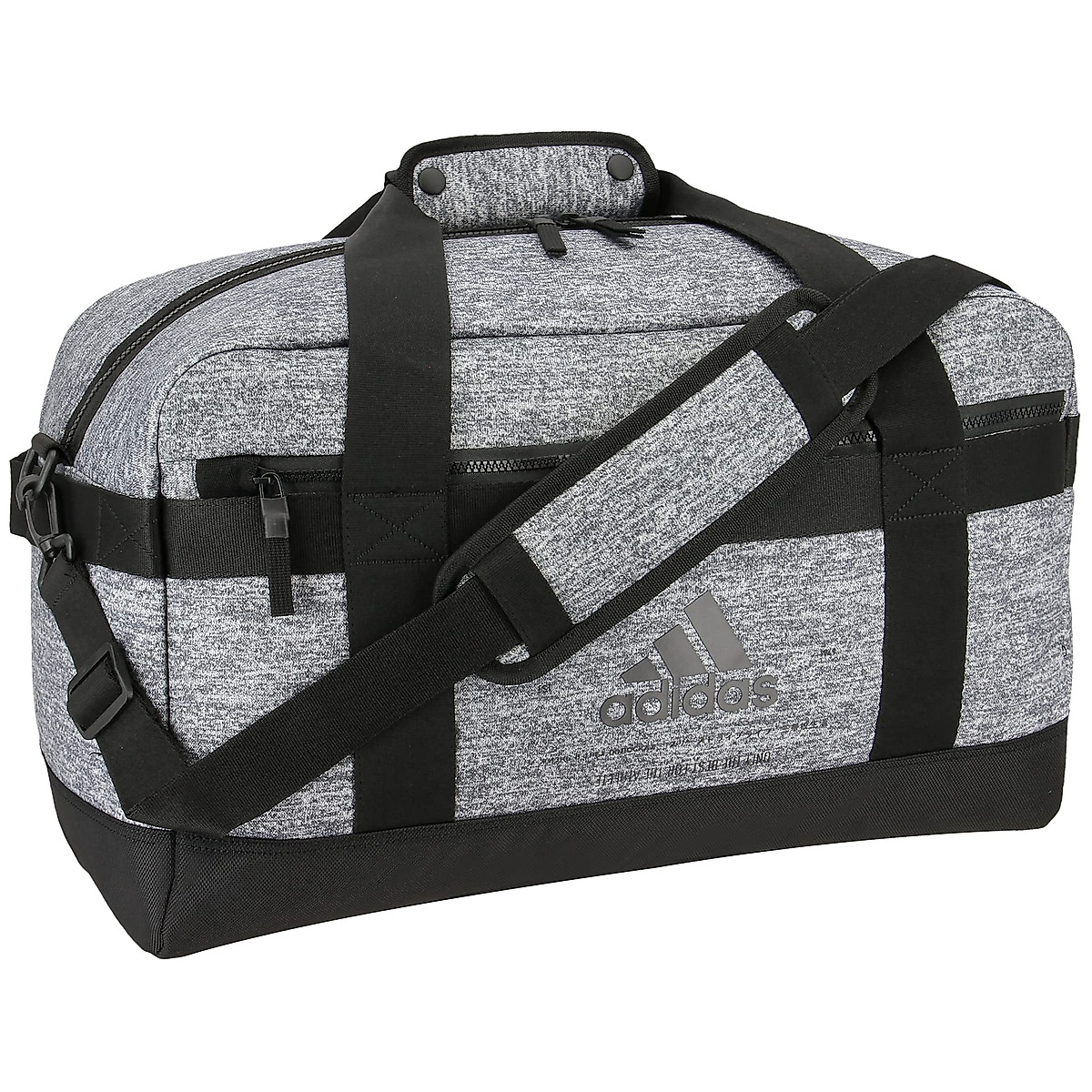 adidas Amplifier Duffel Bag, Jersey Onix Grey/Black, One Size