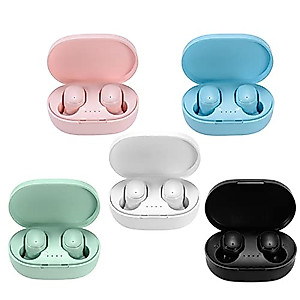 DEZHIMY Wireless Earbuds Bluetooth Headphones Sport Earphones Over-Ear Buds with Earhooks Built-in Mic Headset for Workout (White)