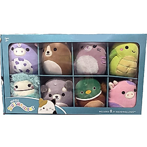 Squishmallows Official Box Set of 8 - 5 inch 5" Favorites Squishmallows Pack (Greta, Patty, Brian, Pilar, Joelle, Tabitha, Meadow, Avery)