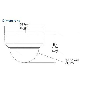 Geovision GV-TDR4703-2F 4mp Low Wdr Pro Dome Perp
