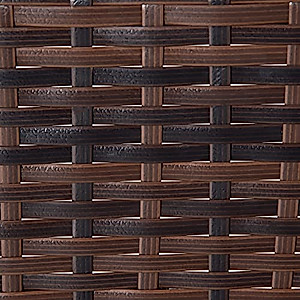 Outsunny Outdoor Wicker Rocking Chair with Wide Seat, Thick, Soft Cushion, Rattan Rocker w/Steel Frame, High Weight Capacity for Patio, Garden, Backyard, Grey