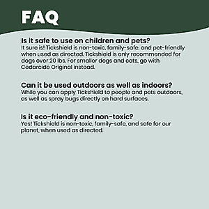 Cedarcide Extra- Strength Tickshield | Deep Woods Cedar Oil Tick & Mosquito Repellent Spray Kills & Repels Ticks, Fleas, Chiggers and Mosquitoes| For People & Pets | Natural Essential Oils | Quart