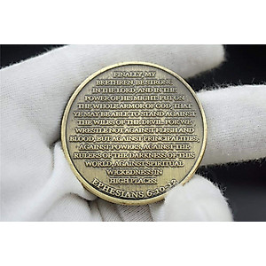 Put On The Whole Armor of God Coin Souvenir Commemorative Coins Bronze Collection