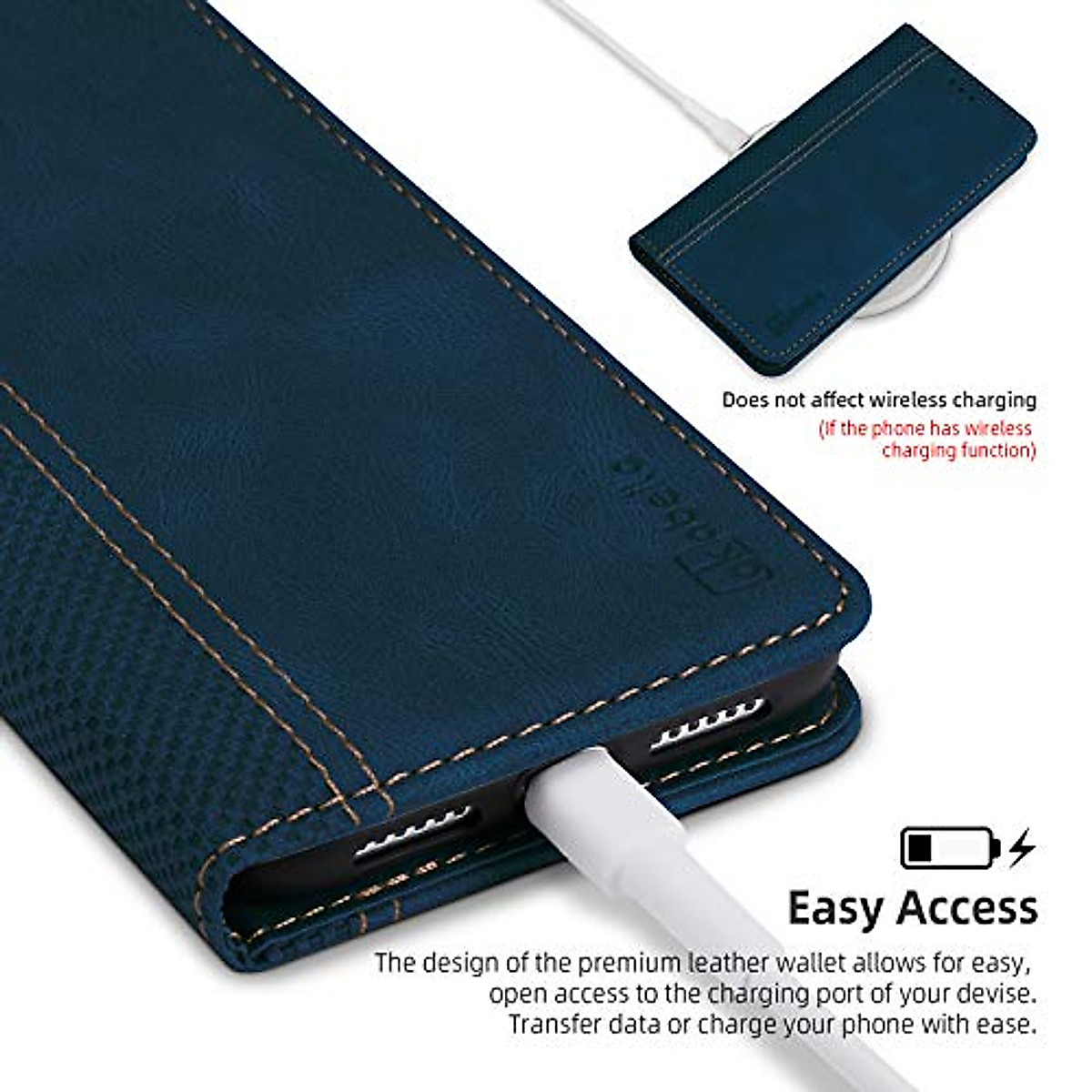 AKABEILA for Oppo Reno 6 Pro Plus 5G Case Luxury PU Leather Flip Wallet Case Card Holder Magnetic Closure Kickstand Shockproof Women Men Mobile Phone Cover for Oppo Reno 6 Pro 5G 6.55" Blue