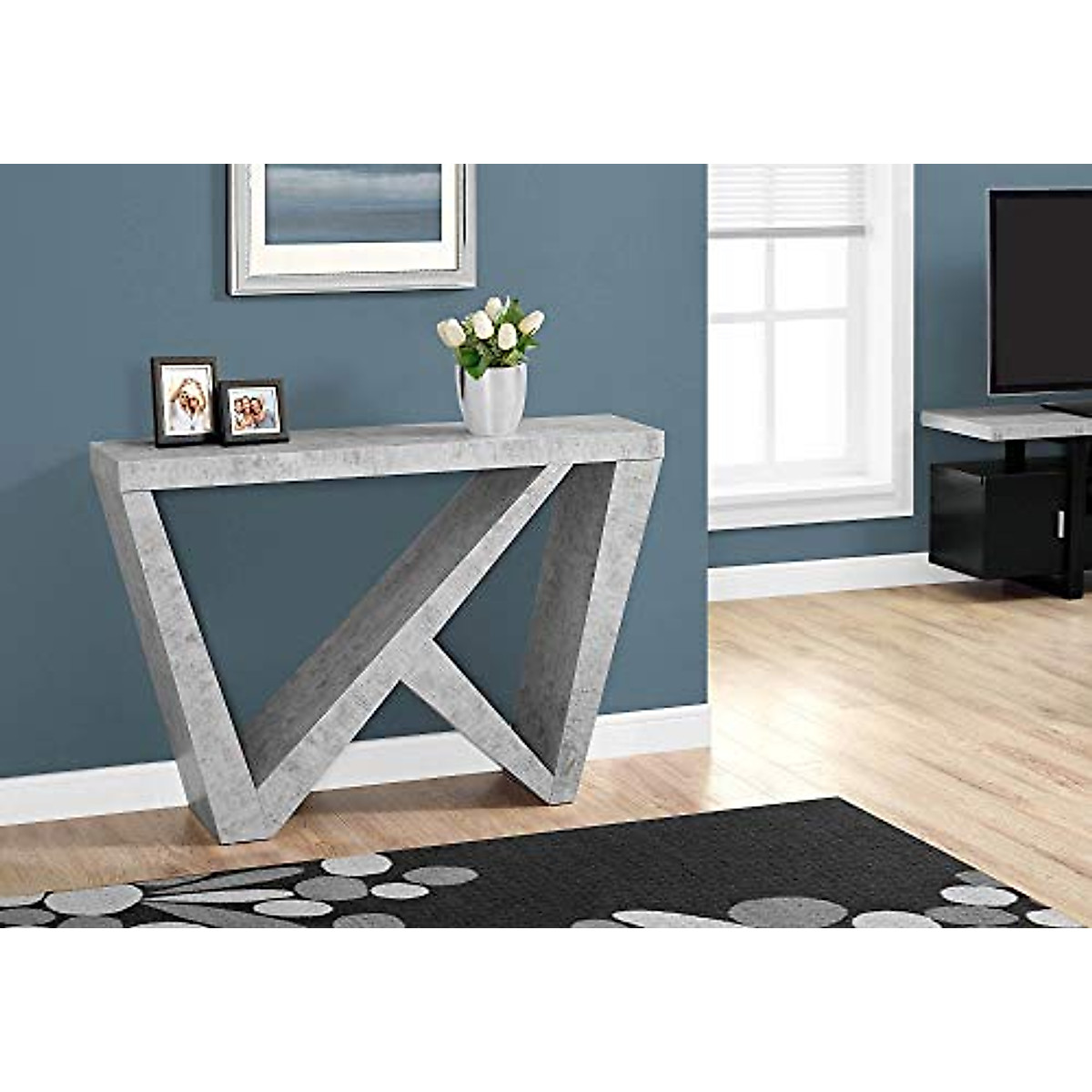 Monarch Specialties Accent Table, 48", GREY