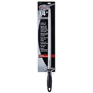 WINCO Premium Round Sharpening Steel, 14-Inch