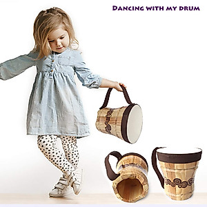 Wooden Musical Instruments Set for Kids, Percussion Natural Wooden Music Kit with Bongo Drums for Baby, Preschool Music Education, Toddler Musical Toys