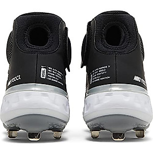 Nike Alpha Huarache Elite 3 Mid White/BlackMen's Baseball Cleat (us_Footwear_Size_System, Adult, Men, Numeric, Medium, Numeric_15)