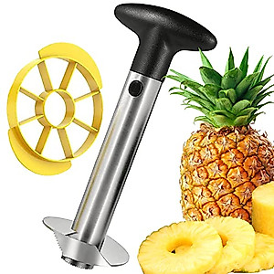 ZirrorYY Pineapple Corer and Slicer Tool-Food Grade Stainless Steel Pineapple Slicer with Sharp Pineapple Peeler Easy to Clean and Clean, Fruit Slicer, Kitchen