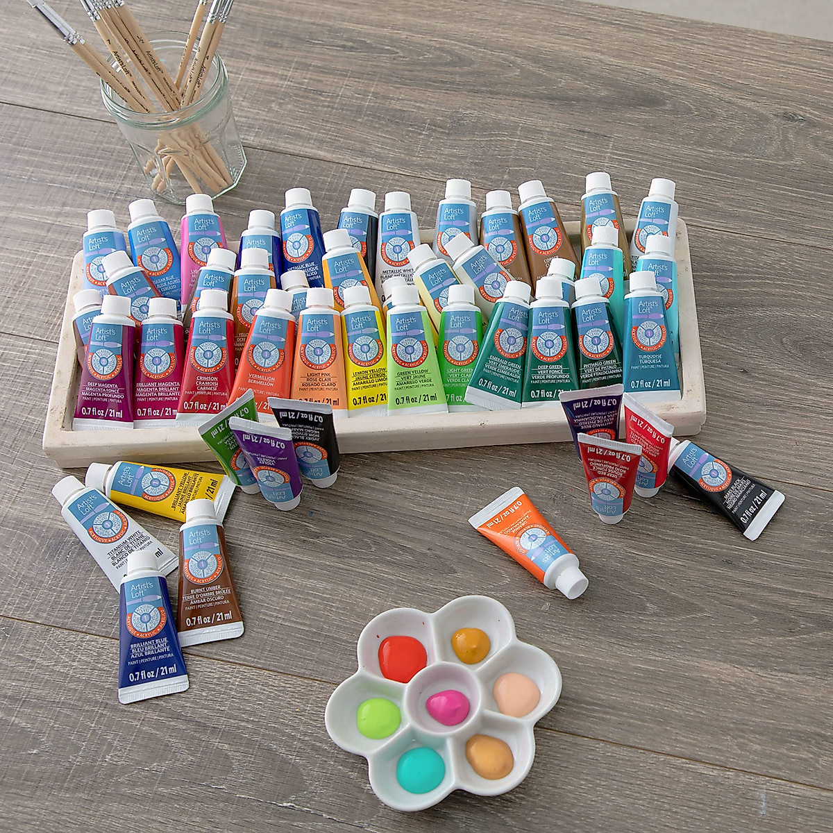 Artist's Loft Acrylic Paint Tube Set, 48 Count