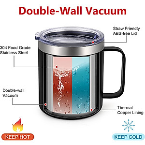 Gingprous Lets Have Coffee Together For The Rest Of Our Lives Insulated Coffee Mug Set, Engagement Wedding Gift for Couple Bridal Shower Gift Mr and Mrs Gift, 12oz Insulated Stainless Steel Travel Mug