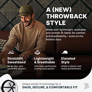 Branded Bills Party Eagle PVC Curved 5 Panel Rope Hat, White/RWB Rope, Fits 7-7 7/8, Adjustable Snapback | Lightweight, Comfort Stretch, & Quick Dry Baseball Cap