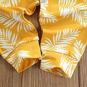 0-18M Newborn Baby Girls Clothing Set Short Sleeve Cotton Letter Romper Bodysuit + Floral Pants + Headband (I Love Daddy , 0-3 Months )