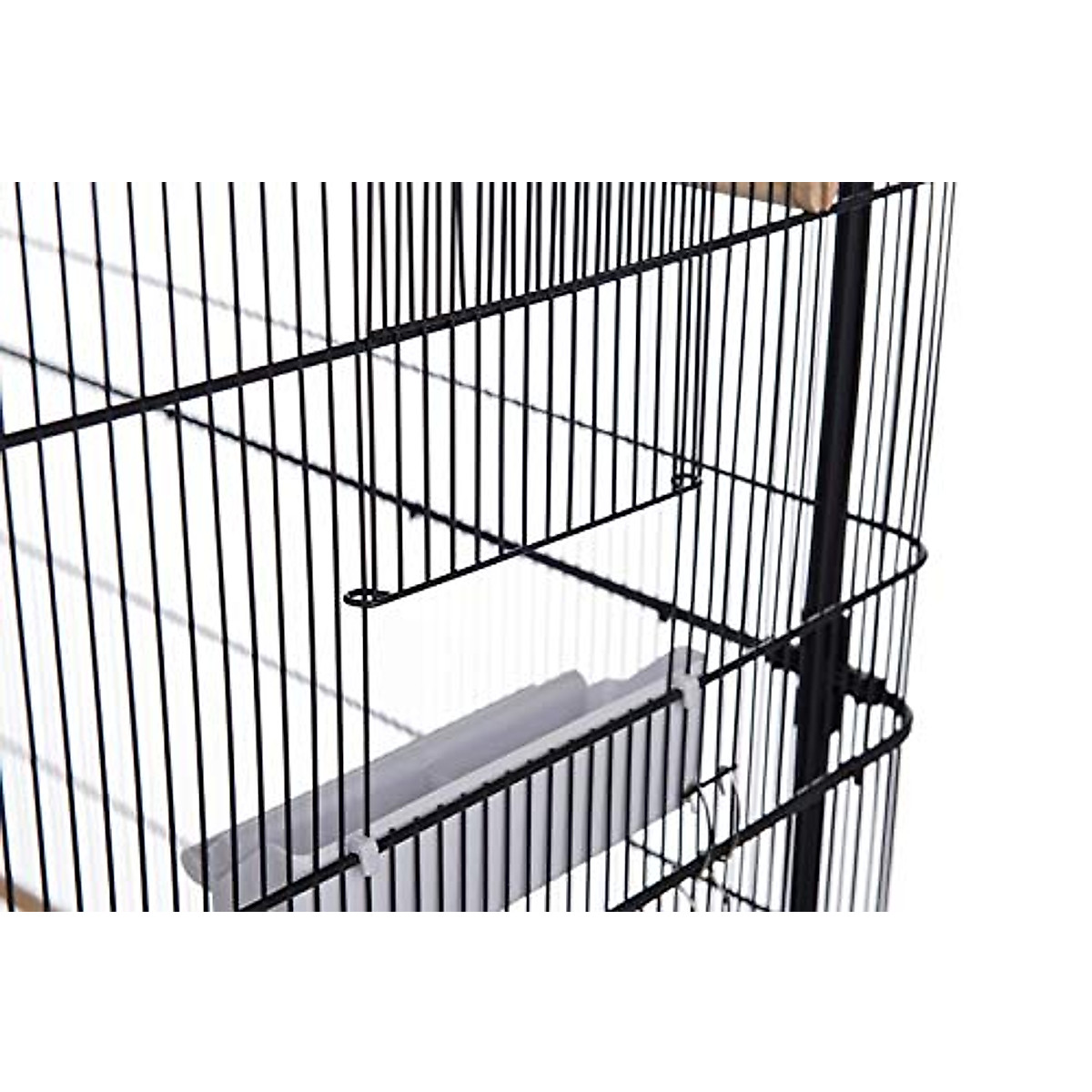 Prevue Pet Products Playtop Flight Bird Cage with Stand - F085, Black