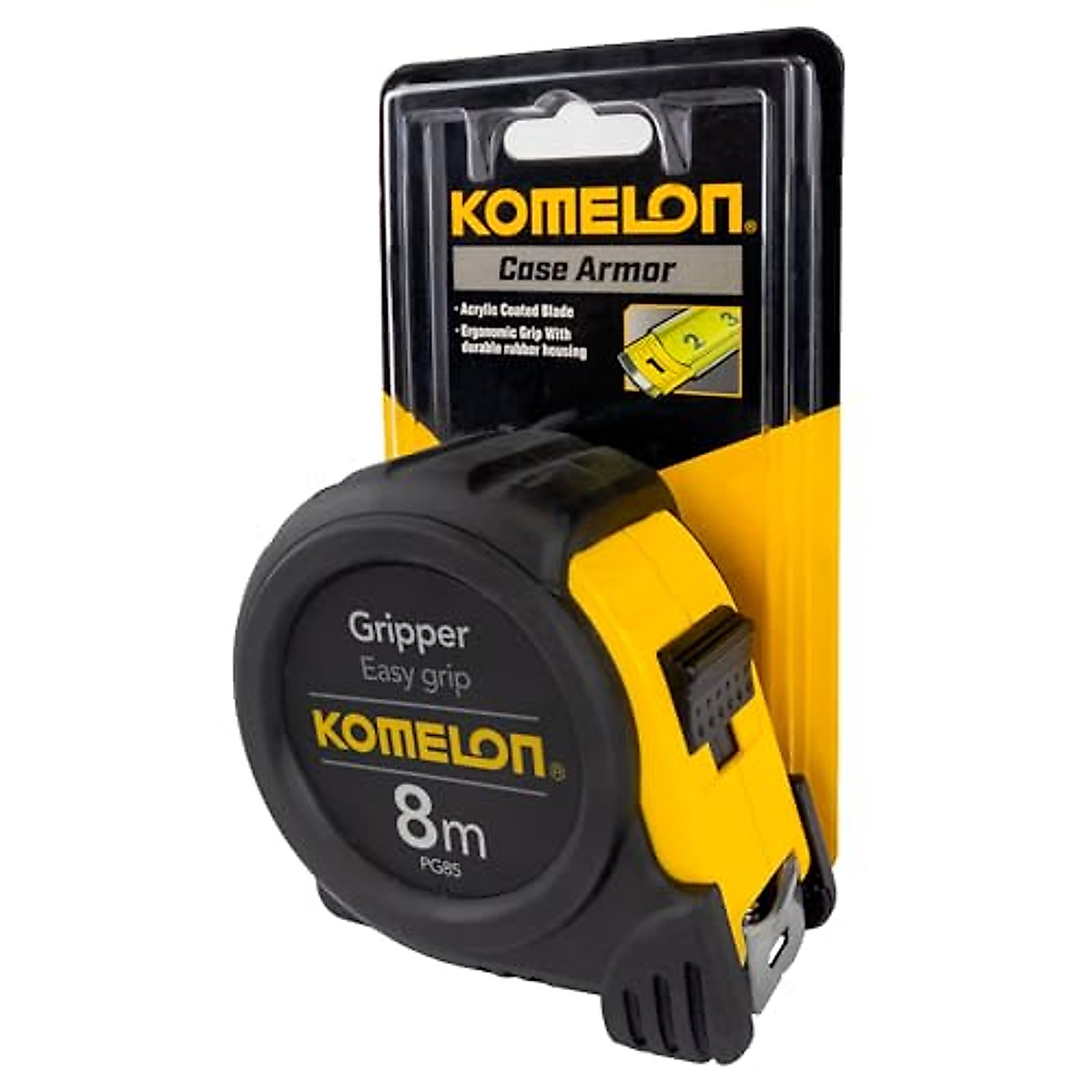 Komelon PG85 8m by 25mm Metric Gripper Tape, Black