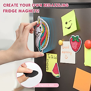 TOY Life Diamond Kits Magnets Diamond Gems Kits for Kids Valentine Day Gifts Diamond Art for Kids Arts and Crafts for Girls Ages 8-12