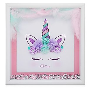Amitié Lane DIY Unicorn Picture Craft Kit - Gifts for Girls - Create Your Own Wall Art Bedroom Decor with This Arts & Crafts Kit for Kids - Girls Toys and Birthday Gifts with Unicorns