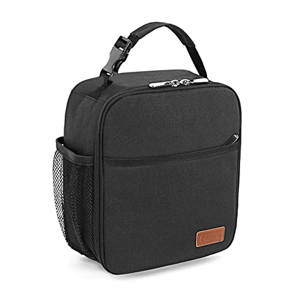 Femuar Lunch Box for Men Women Adults, Small Lunchbox for Work Picnic - Reusable Lunch bag Portable Lunch tote, Black