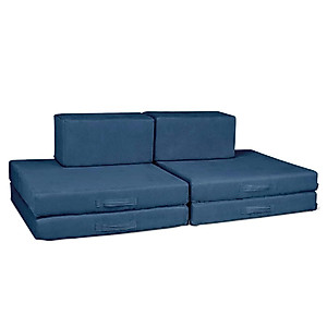 Figgy Modular Play Couch for Kids – Waterproof & Oeko-TEX Certified | Made in USA with Hook and Loop Connectors | Montessori Toy Sofa & Indoor Climbing Playset | Sensory Toy