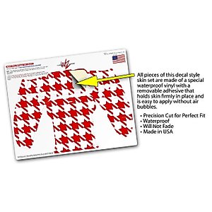 WraptorSkinz Skin Wrap compatible with Sony PS5 DualSense Controller Houndstooth Red (CONTROLLER NOT INCLUDED)
