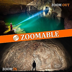 Driverwish Rechargeable LED Flashlights High Lumens,LightLink 250000 Lumens Super Bright Zoomable Waterproof Flashlight with 5 Modes,Powerful Handheld Flashlight for Emergencies,Camping(Update)