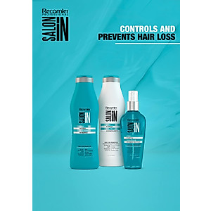 SalonIn Recamier Professional Shampoo Fortex Women Hair Loss Prevention | Champu Anticaida Cabello Profesional 10.1 Ounces - 300 Mililiter