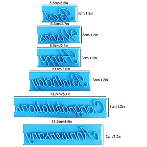 Plastic 3 Set Handwriting Letter Cake Embosser DIY Plastic Molds Cake Decorating Printing Cake Decorating Supplies Kit