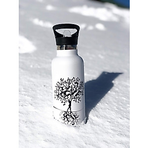 (Straw Lid x 2) Straw Lid for Insulated Water Bottles Compatible with Hydro Flask Standard. Replacement Sport Flip Top for 1.91 Double Walled Thermo Mug