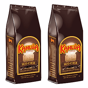 Coffee Kahlua Mocha Gourmet Ground Coffee, 12-Ounce Bags (Pack of 2)
