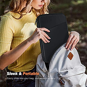 MoKo 9-11 Inch Tablet Sleeve Case,Fits iPad Air 5/4th 10.9,iPad Pro 11 M2 2022-2018,iPad 10th 10.9 2022,Galaxy Tab S9 11,Tab S8/A8/A7 2022,Protective Bag Carrying Case with Pocket, Dark Gray