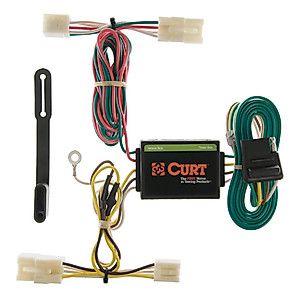 CURT 55310 Vehicle-Side Custom 4-Pin Trailer Wiring Harness, Fits Select Hyundai Santa Fe SUV, Elantra Touring, Kia Rio5 , Black