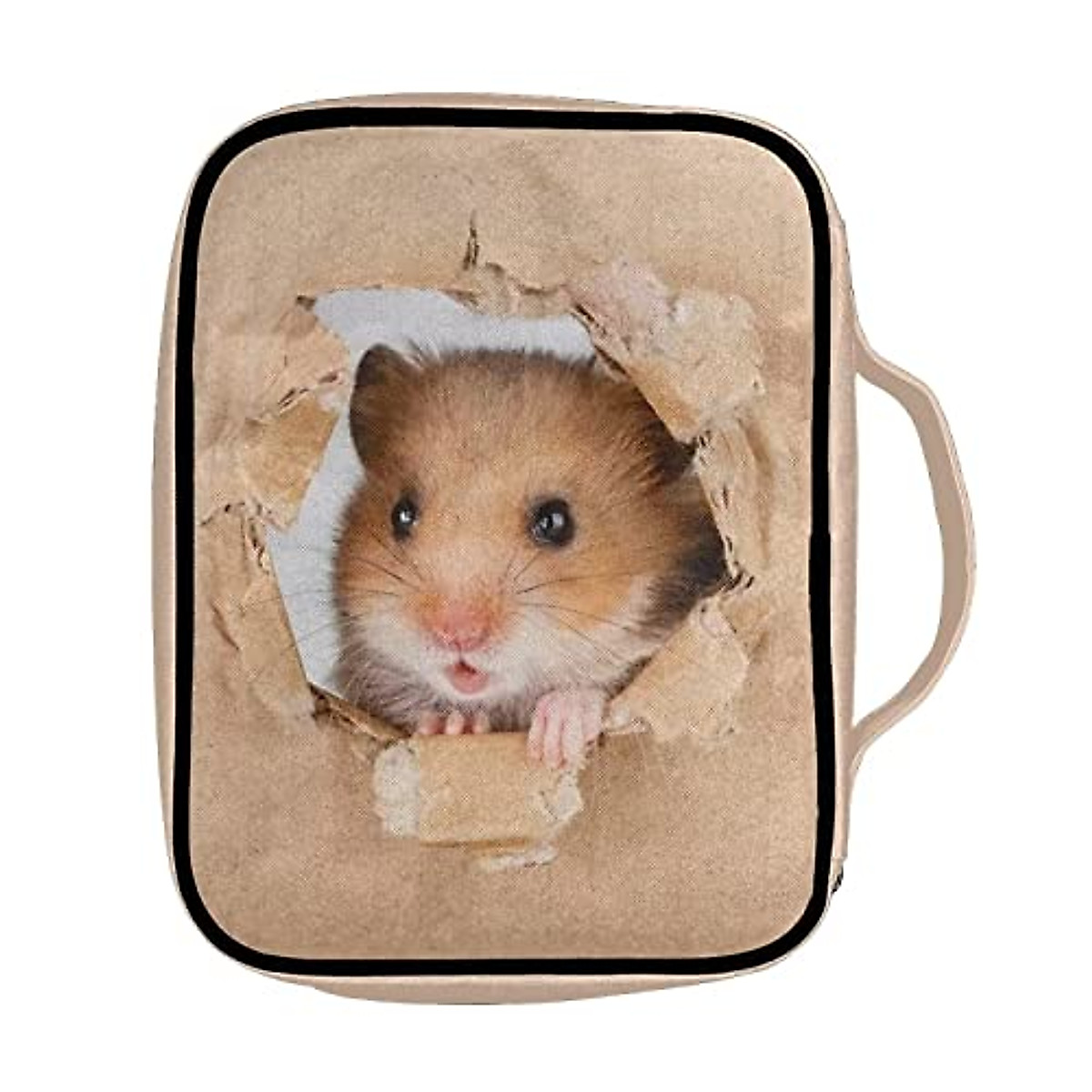 AFPANQZ Cute 3D Hamster Bible Cover Church Bag for Womens Bible Study Scripture Bag Portable Casual Bible Book Case Protective Bible Case Bible Carrying Organizers Bag