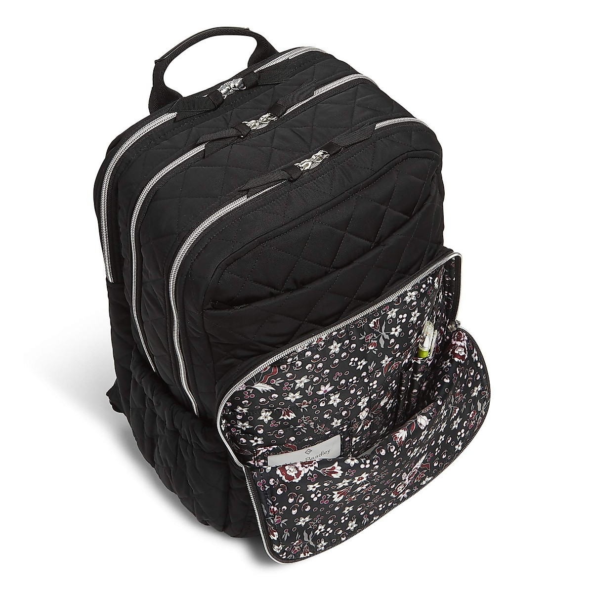 Vera Bradley Women's Performance Twill XL Campus Backpack, Black, One Size