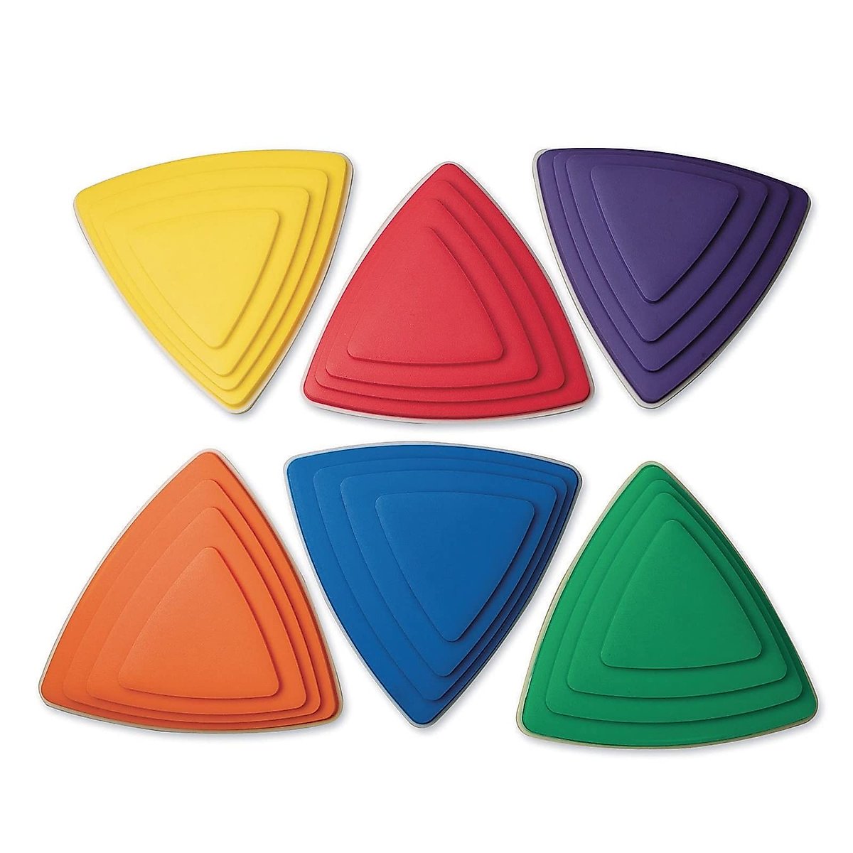 S&S Worldwide Spectrum Small River Stepping Stone, 10-1/2" Width, 11" Length, 1-3/4" Height, Pack of 6