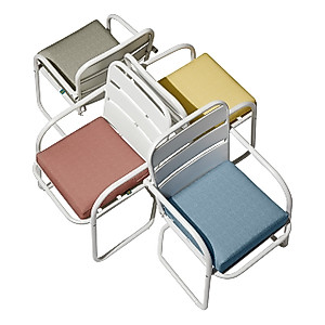 Duck Covers Weekend Water-Resistant Outdoor Dining Seat Cushion, 21 x 21 x 3 Inch, Cedarwood, Dining Chair Cushions