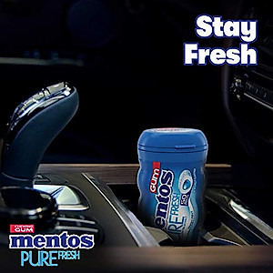 Mentos Pure Fresh Sugar-Free Chewing Gum with Xylitol, Fresh Mint, 50 Count (Pack of 6)