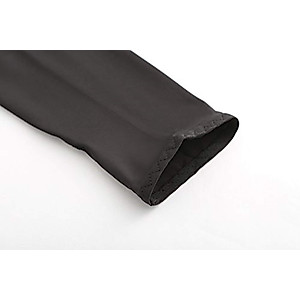 Women Cooling Shawl Arm Sleeve with Finger Hole, Comfortable & Breathable, Anti-UV, Ladies Sun Protection Cooler Shrug (Black)