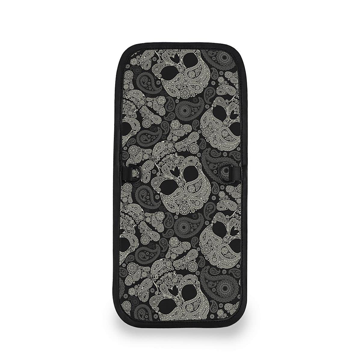 ALAZA Skull Paisely Small Crossbody Bags Travel Wallet Purse Passport Holder Mini Cell Phone Bag for Women