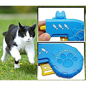 18 Pieces Cat Fetch Toy with Colorful Flying Propellers Set, Cat Playing Tracking Interactive Toys for Kitten Indoor and Outdoor Chasing Training Hunting