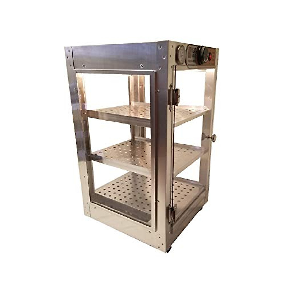 HeatMax 141424 Commercial Food Pizza Pastry Warmer Display with Delicious Sign