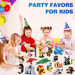 HOGOKIDS Party Favors for Kids - 20 Pack Animals Building Blocks Toy for Easter Gifts Goodie Bags Stocking Stuffer Classroom Prizes Building Set, Valentines Day Birthday Gift for Boys Girls Ages 6-12+