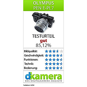 Olympus E-PL7 16MP Mirrorless Digital Camera with 3-Inch LCD with 14-42mm EZ Lens (Silver) - International Version