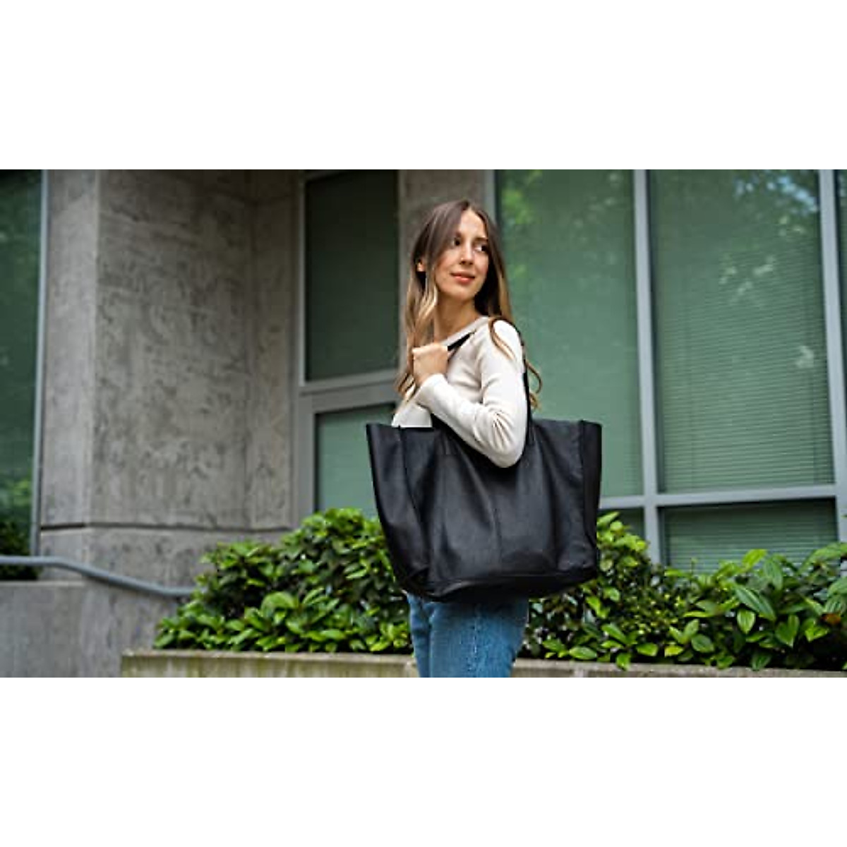 KomalC Leather Shoulder Bag Tote for Women Purse Satchel Travel Bag shopping Carry Messenger Multipurpose Handbag