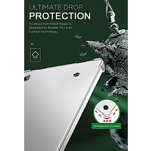 MoKo Case Fits Samsung Galaxy Tab A8 10.5 Inch 2022 (SM-X200/SM-X205/SM-X207), Ultra Clear Soft Flexible Transparent TPU Skin Bumper Back Cover Shell, Clear