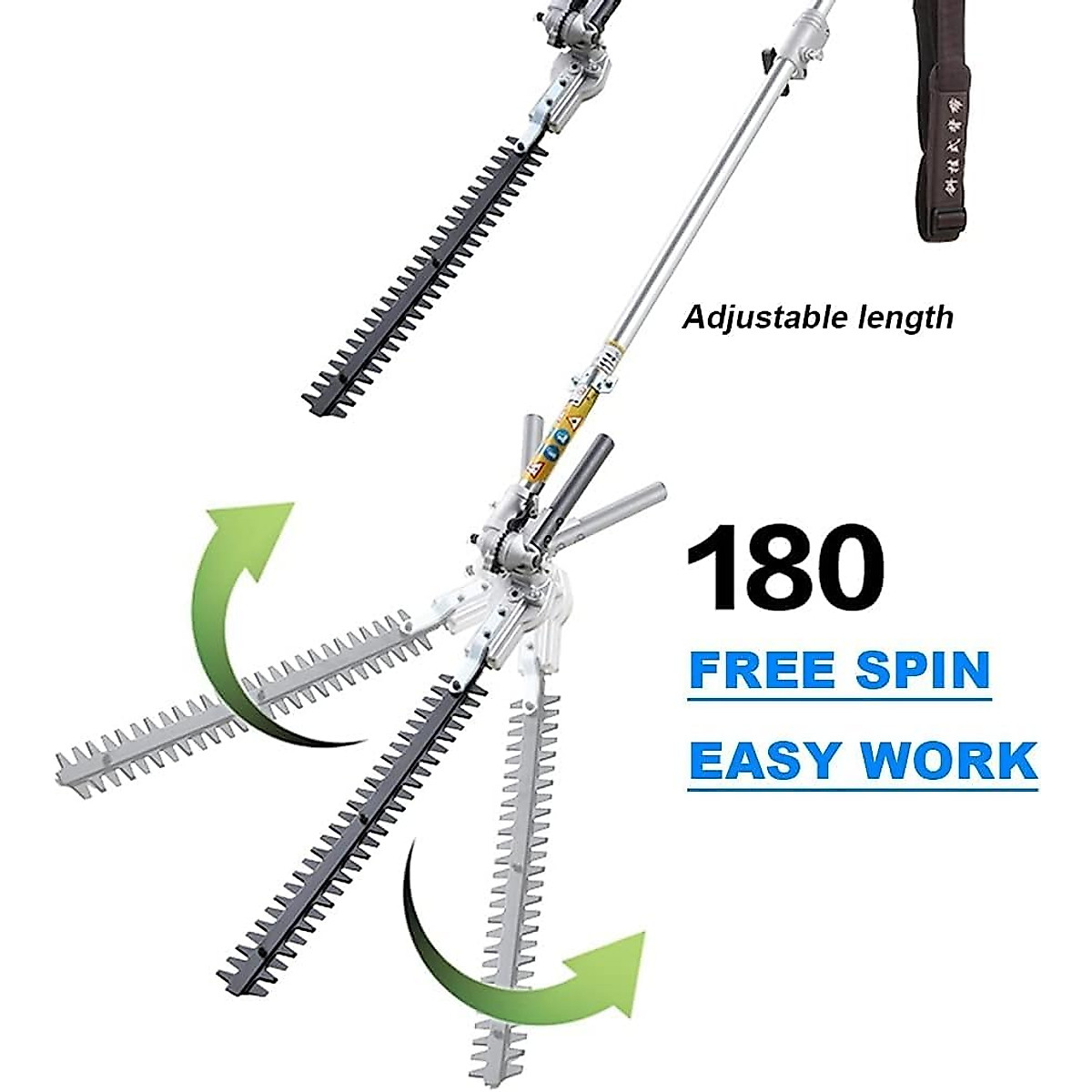 RUTAVM Handheld String Trimmer Battery Grass Cutter Electric Lawn Mower, Garden Grass Trimmer Cordless with Wheels with Armrest