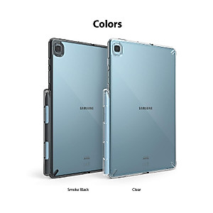 Ringke Fusion Case [Built-in Pen Holder] Compatible with Samsung Galaxy Tab S6 Lite Case 10.4 Inch 2024/2022 / 2020, Transparent Hard Back Shockproof Cover - Clear