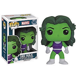 POP Marvel: She-Hulk Funko Vinyl Figure (Bundled with Compatible Box Protector Case), Multicolor, 3.75 inches