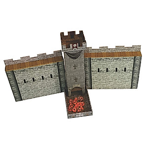 Castle Keep Dice Tower, 2 Castle Wall DM Screens with Magnetic Initiative Turn Tracker