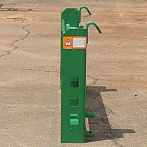 Titan Attachments Pallet Fork Frame Attachment, Rated 3,000 LB, Receiver Hitch, Fits John Deere Loaders, Frame Only